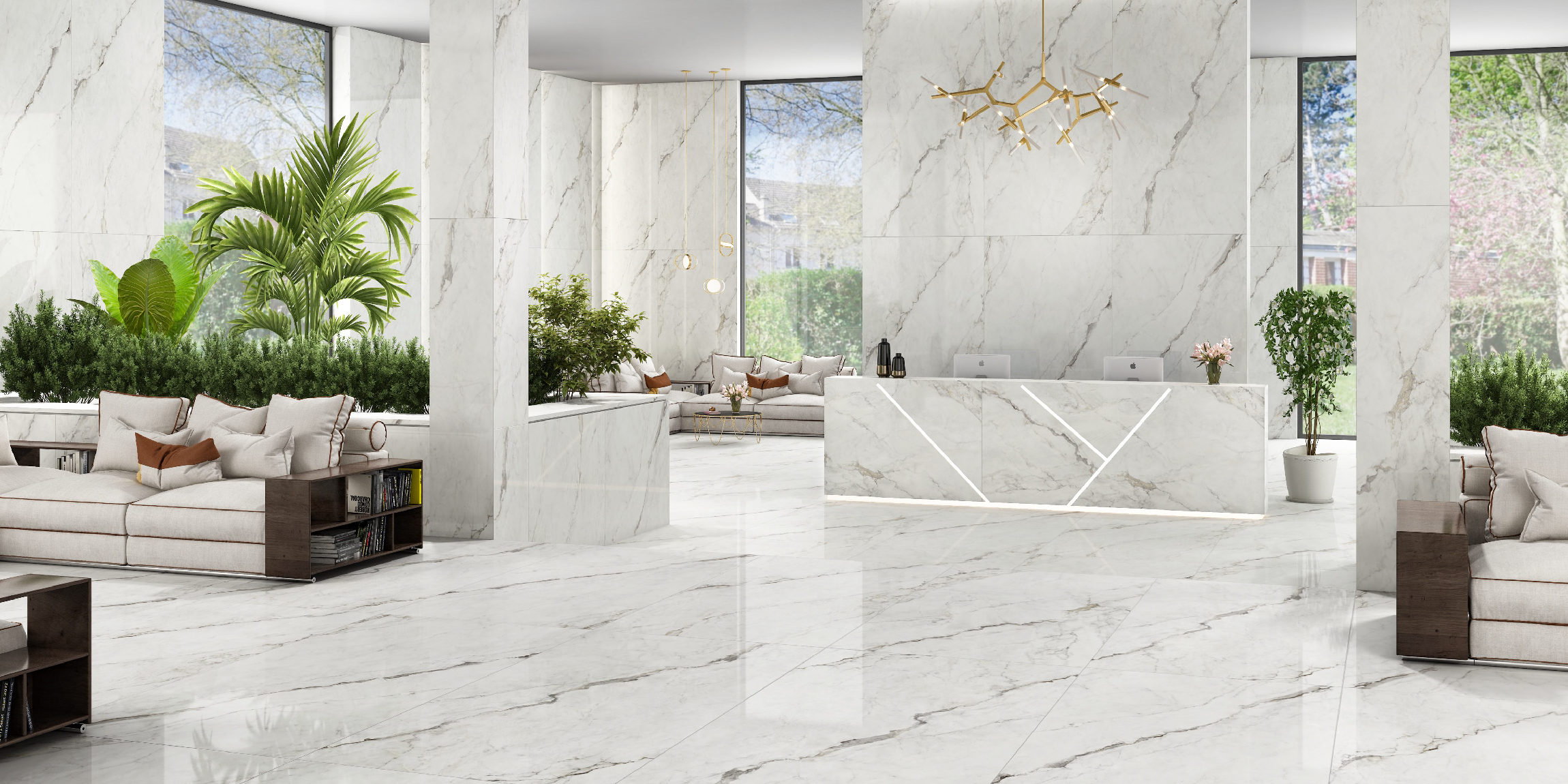 Polished 80x160cm - Porcelain Slab Tile