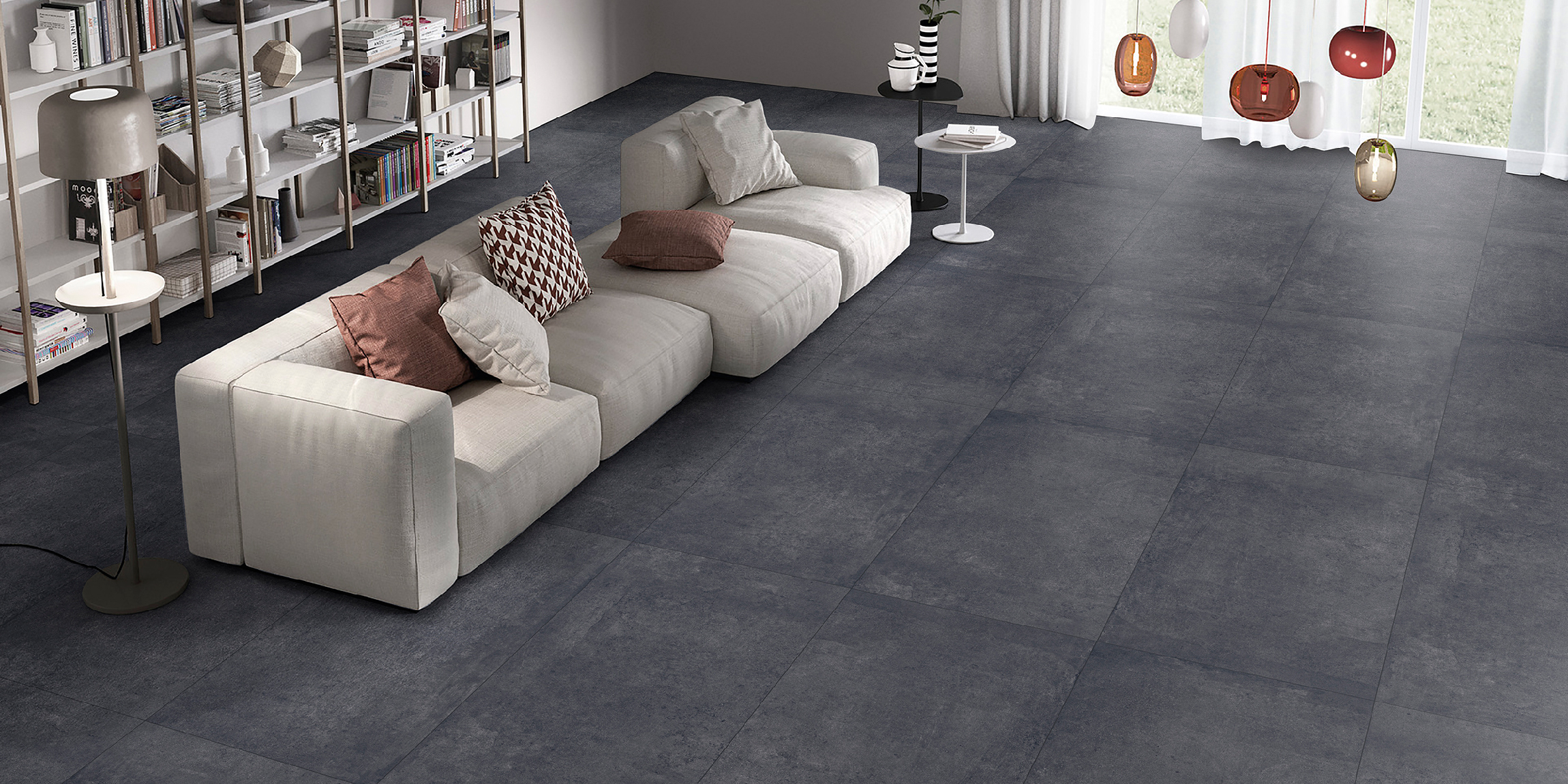 Enhance Your Decor Using Concrete Look Stoneware Floor Tiles